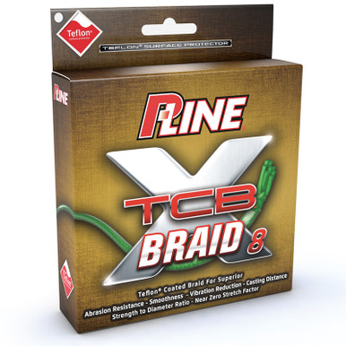 P-Line X-Braid XTCB-8 Green Teflon Coated Braid 150 yd Spool