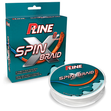 P-Line Spin-X Dual Color Metered Braid 150 yd Spool