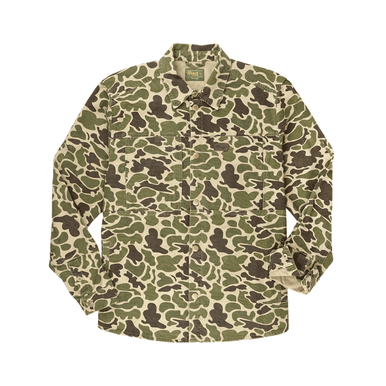 Marsh Wear Delano Green Mallard Camo Shacket