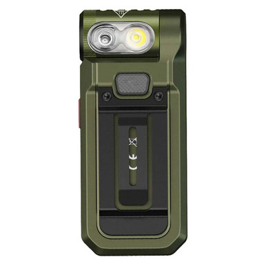 Fenix SW05R Green Rechargeable Clip-On Flashlight w/ Red Light