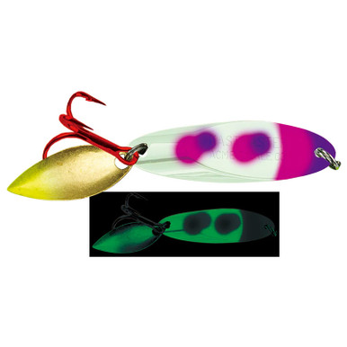 Acme Bladed Ice Kastmaster Moonshine Glow 1/8 oz Spoon