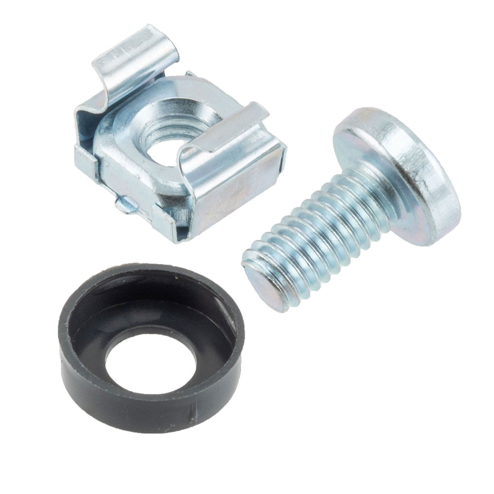 10 pack M6 cage nut set (10ea, M6 screws, M6 cage nuts, M6 washers ...