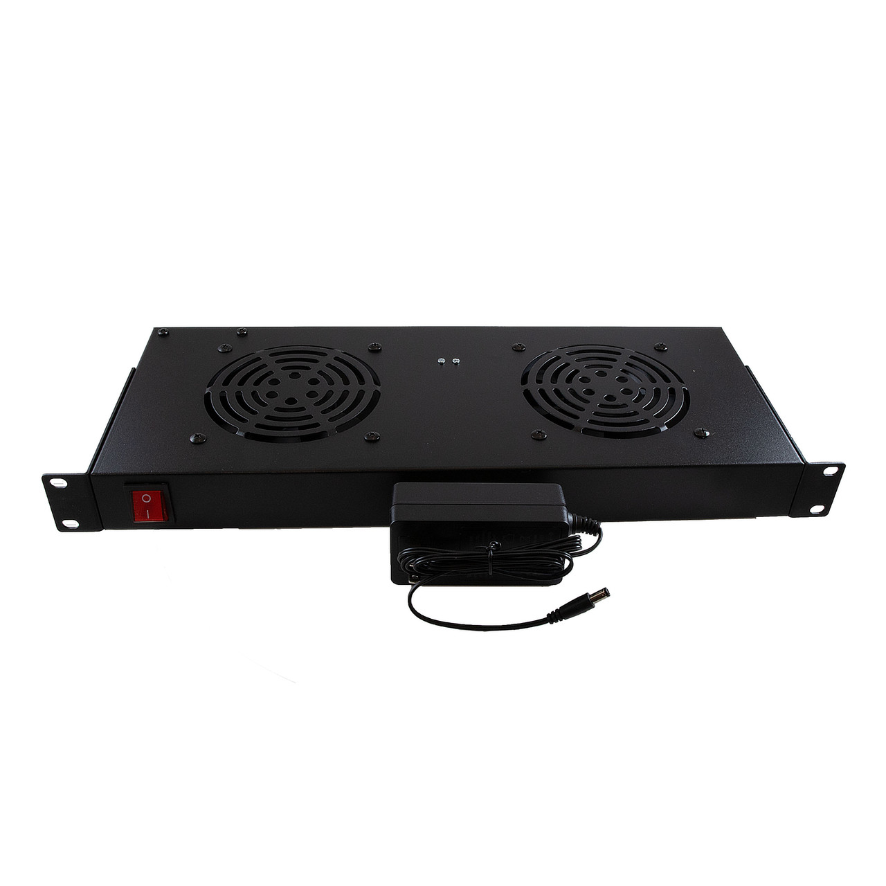 NavePoint 1U 12V DC Two Fan Unit - UL, With power cord US