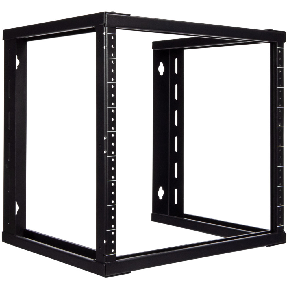 NavePoint 9U Wall-Mount Open Frame Network Rack 24.81" Depth, Threaded ...