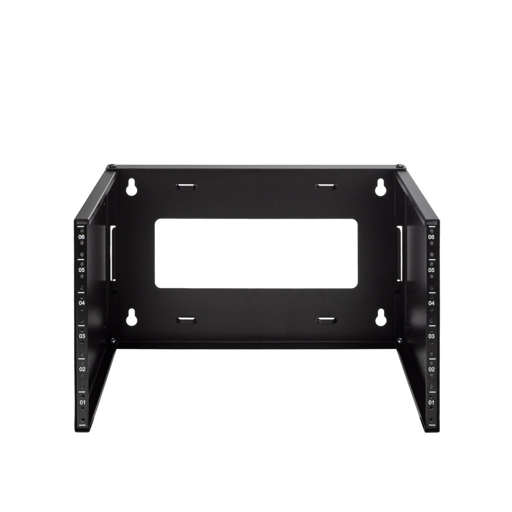NavePoint 6U Wallmount Open Frame Rack Threaded: Wall Mount Racks