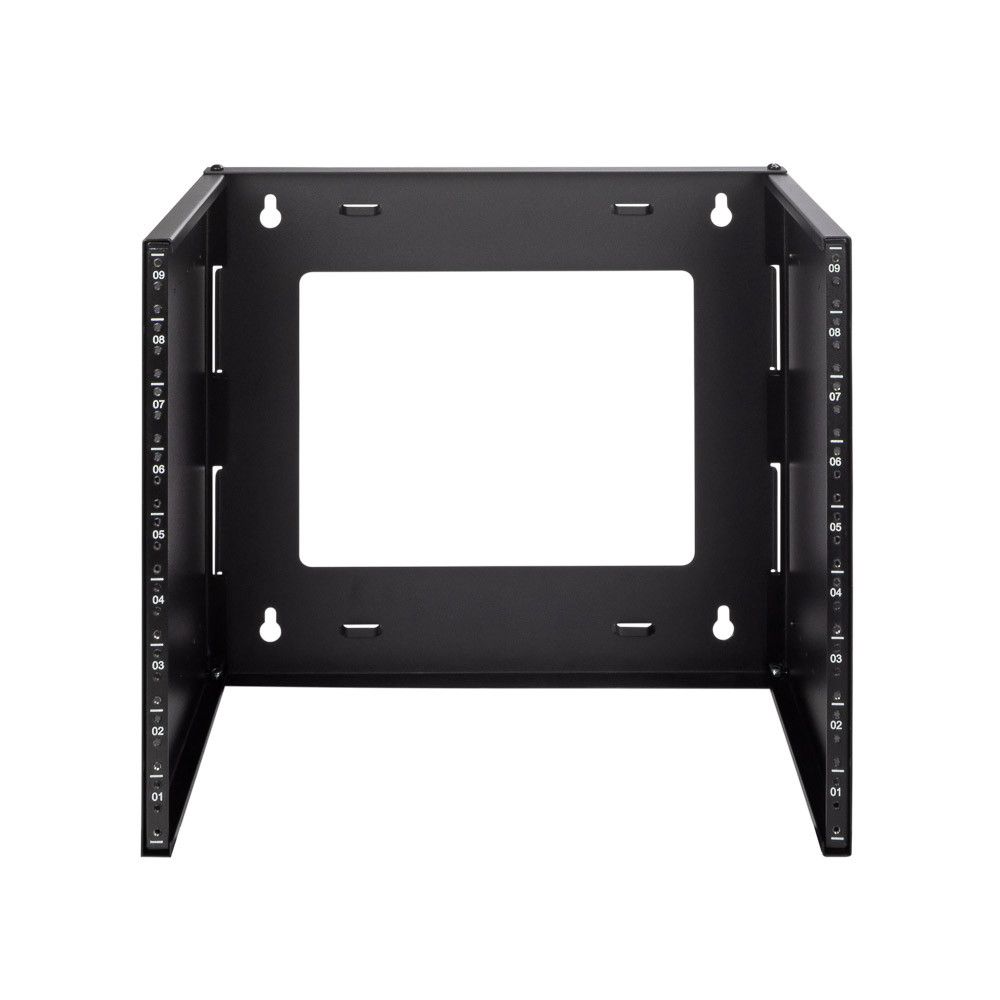 NavePoint 4U Adjustable Depth Wallmount Bracket Threaded: Patch Panel ...