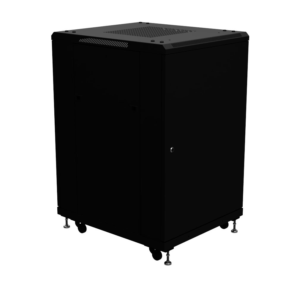 NavePoint18U AV Rack Cabinet 28 in depth, Cold Rolled Steel , 4 x ...