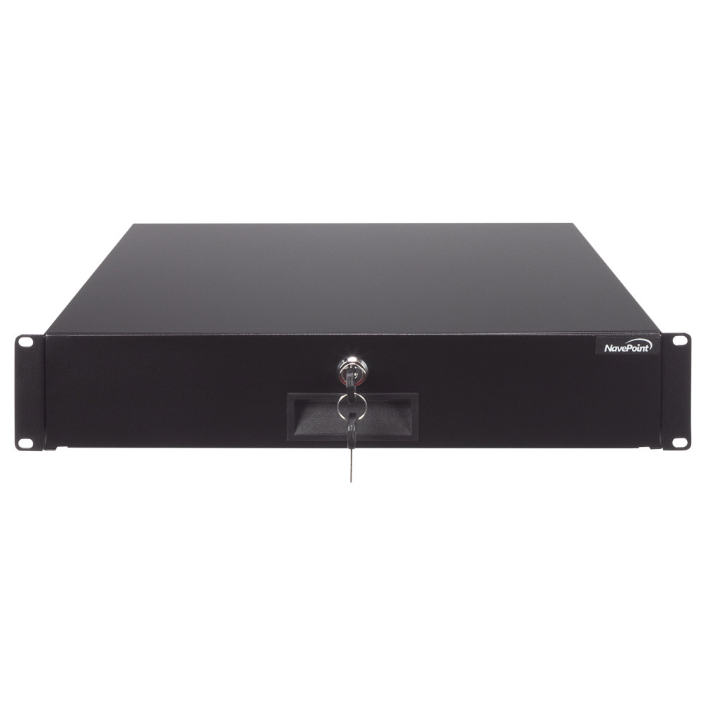 NavePoint 4U Rack Mount Drawer With Lock And Key: Rack Mount - Drawers