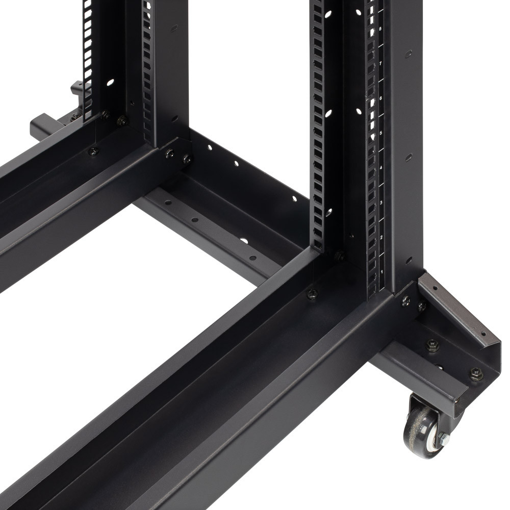 NavePoint 42U 800mm Adjustable Depth 4-Post Open Frame Rack with ...