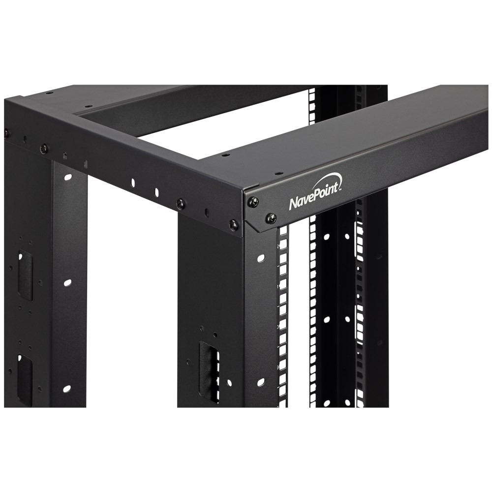 NavePoint 42U 800mm Adjustable Depth 4-Post Open Frame Rack with ...