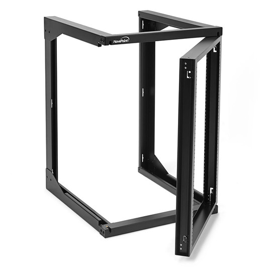 NavePoint 15U Swing Gate Wallmount Rack with 24in Depth: Swing Gate Racks