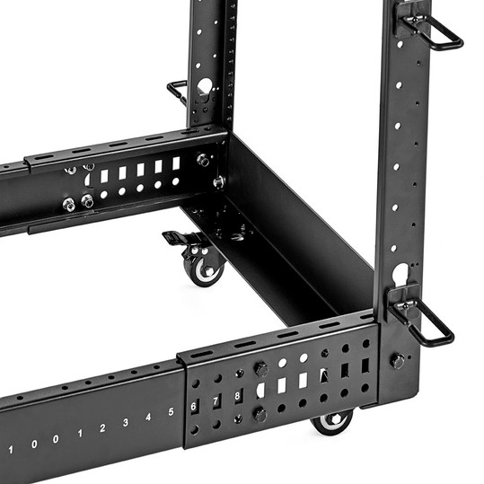 NavePoint 12U4-Post Open Frame Server Rack, Adjustable Depth with ...