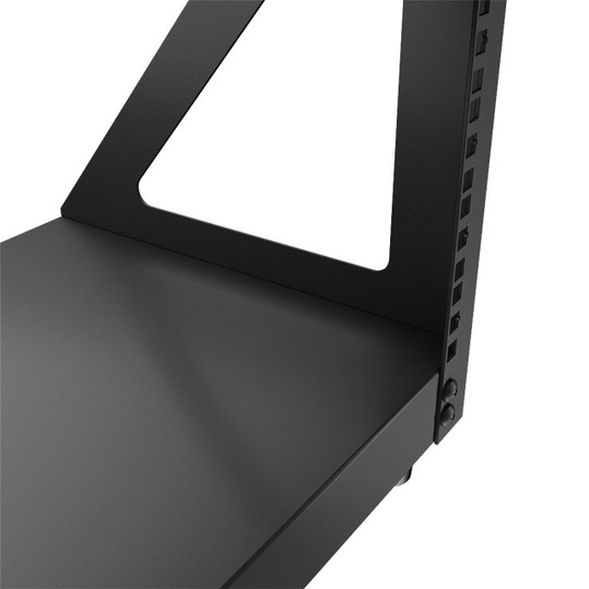 NavePoint 6U 2-Post Open frame Desk Rack Heavy Duty : 2-Post Rack
