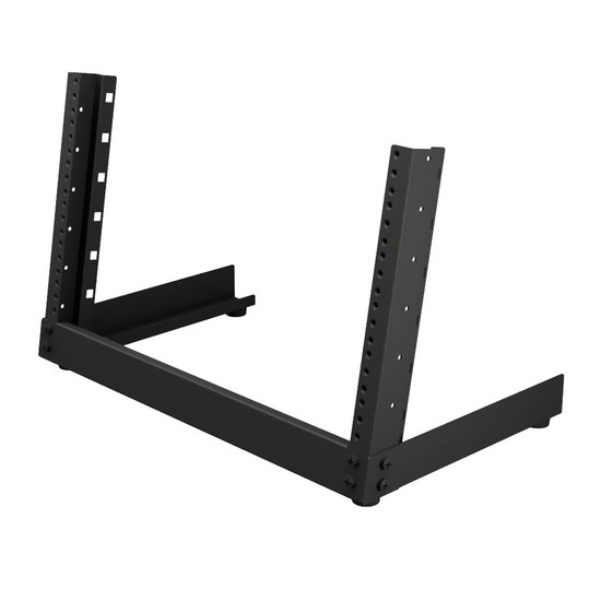 NavePoint 6U 2-Post Open Frame Desk Rack Threaded: 2-Post Racks