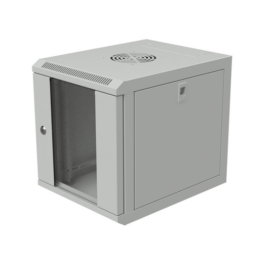 NavePoint15.75 in Wall Mount Network Cabinet, 6U, Tempered Glass ...