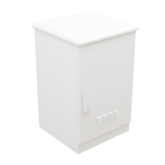 NavePointFloor Mount Outdoor Network Cabinet, 18U, Fans with ...