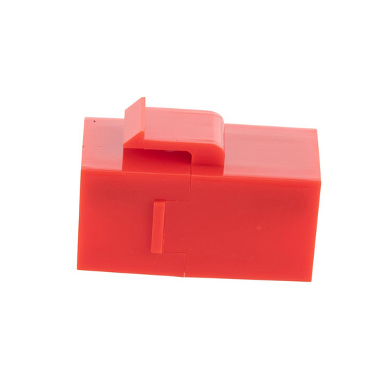 NavePoint CAT6 UTP Inline Keystone Coupler, 15 pack, Red