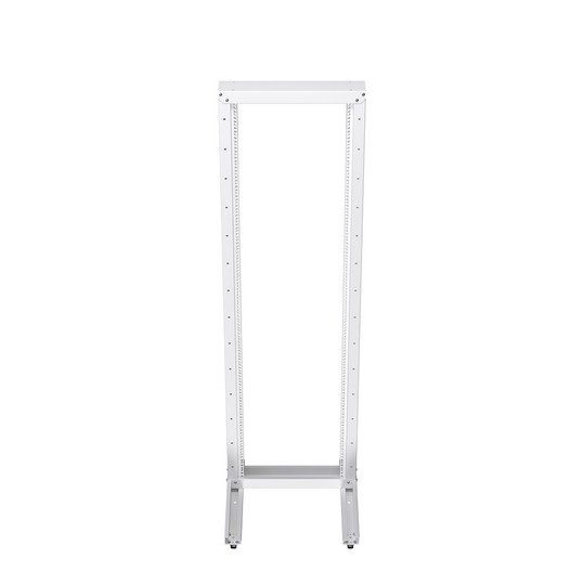 42U 2-Post Open Frame Rack, White