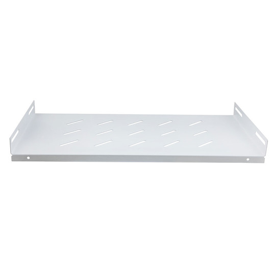 19 Inch Cabinet Shelf 1U with 10"(270mm) Depth- RAL9003, Signal White