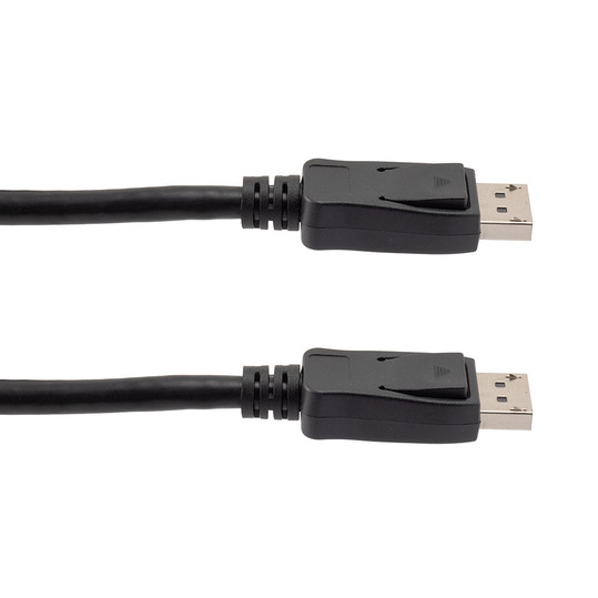 DisplayPort 2.0 Male to Male Cable, PVC Jacket, Black, PVC shell ...
