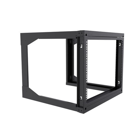 23-inch Width, 9U Open Wall Rack with 24" Depth