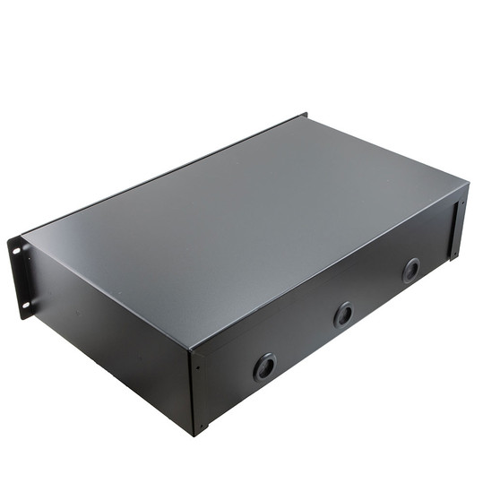 23" Rack Mount Drawer 3U, Black FinishÂ