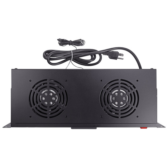 NavePoint 1U Rack Mount Temperature Control Network Cabinet Cooling ...
