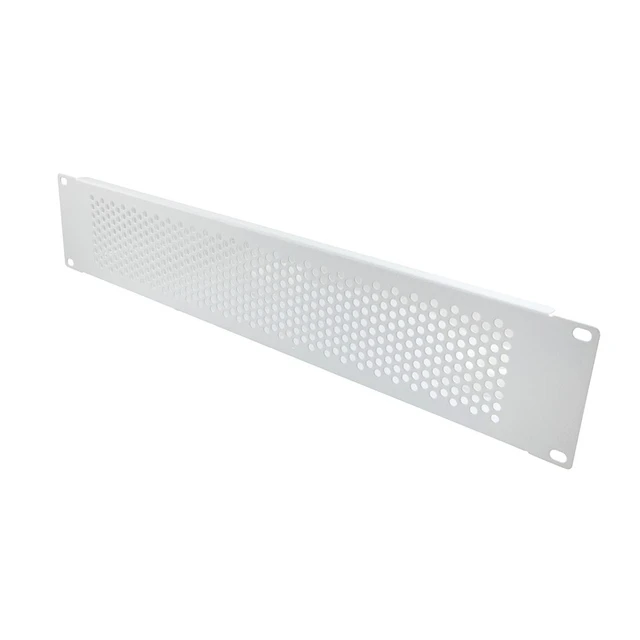 19 Inch Perf Blank Panel 3U- RAL9003, Signal White