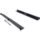 NavePoint 1U Adjustable Rack Mount Server Shelf Rails Full Depth ...