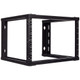 NavePoint 6U Wallmount Open Frame Rack Threaded: Wall Mount Racks
