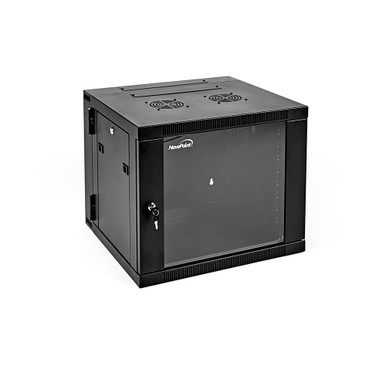 NavePoint 9U Wall-Mount Network Cabinet, 450mm Depth, Hinged Back ...