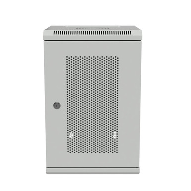 NavePoint11.8 in Wall Mount Network Cabinet, 9U, Perforated,Gray