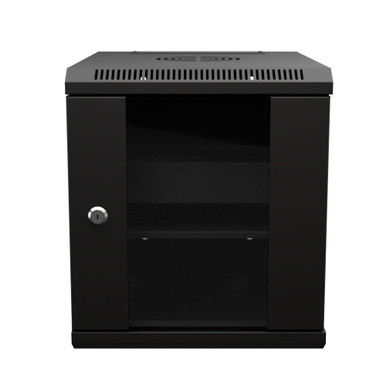 NavePoint 6U Network Server Cabinet, 15.75 inch Long, Black, Wall ...