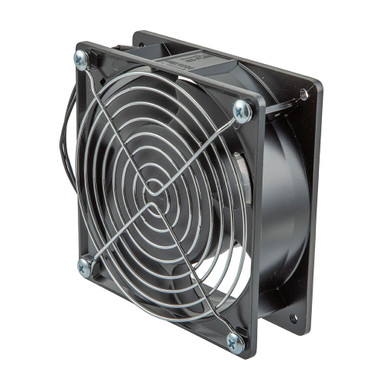 Heavy-Duty AC Cooling Fan, 110V-120V, BlackÂ