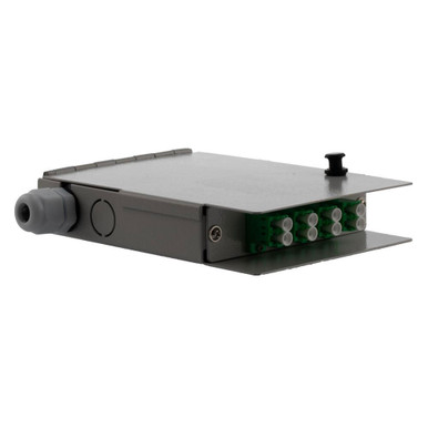 NavePoint FTTH Terminal Box 4 Ports Metal, Connector with 4 LC/APC SM ...