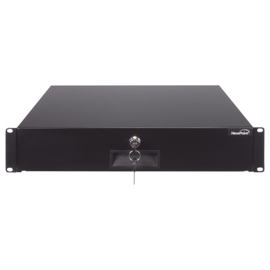 NavePoint 2U Rack Mount Drawer With Lock And Key: Rack Mount - Drawers