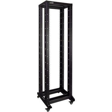 NavePoint 42U 600mm Adjustable Depth 4-Post Open Frame Rack with ...
