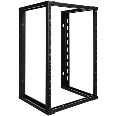 NavePoint 15U Wallmount Open Frame Rack Threaded: Wall Mount Racks