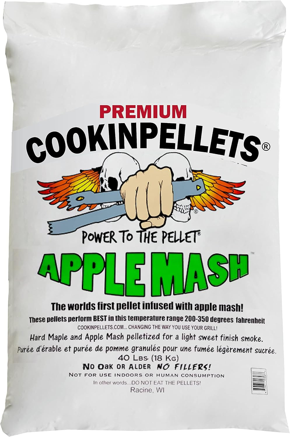 Apple Mash Natural Hardwood Pellets for BBQ, Grilling & Smoking - 100% ...
