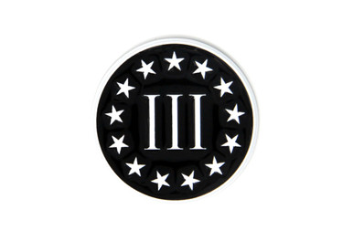 Magwell Metal Decal / Sticker - Three Percenter (2 Pack) - Mechforce