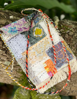 Handmade Boro Sashiko Bag Cross Body Small Phone Purse Pouch