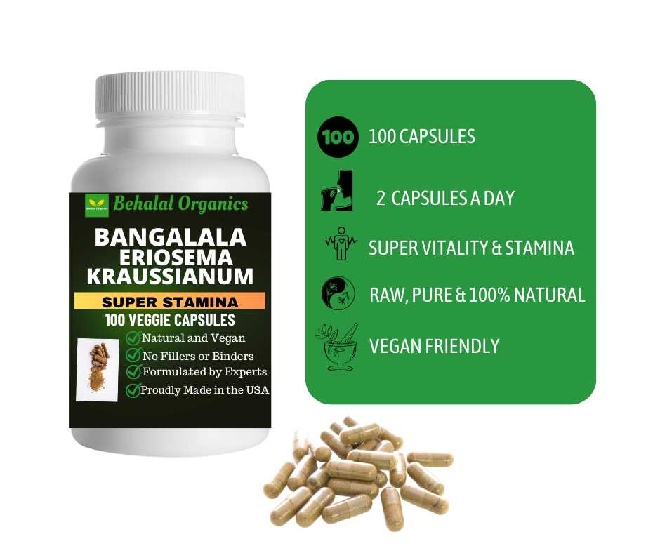 Bangalala Capsules 500mg – 100 Vegetarian Quick Capsules | Male ...
