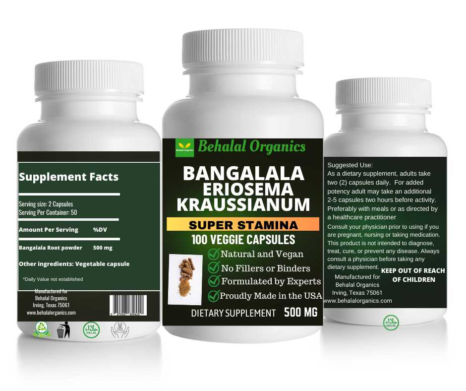 Bangalala 500mg - 100 Quick vegan Capsules