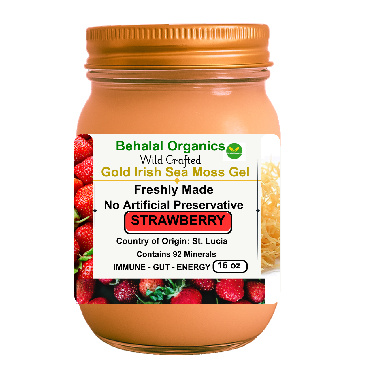 Sea Moss Gel -Wildcrafted Irish Sea Moss