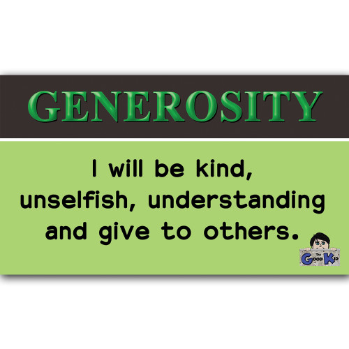 Generosity- Core Value Poster