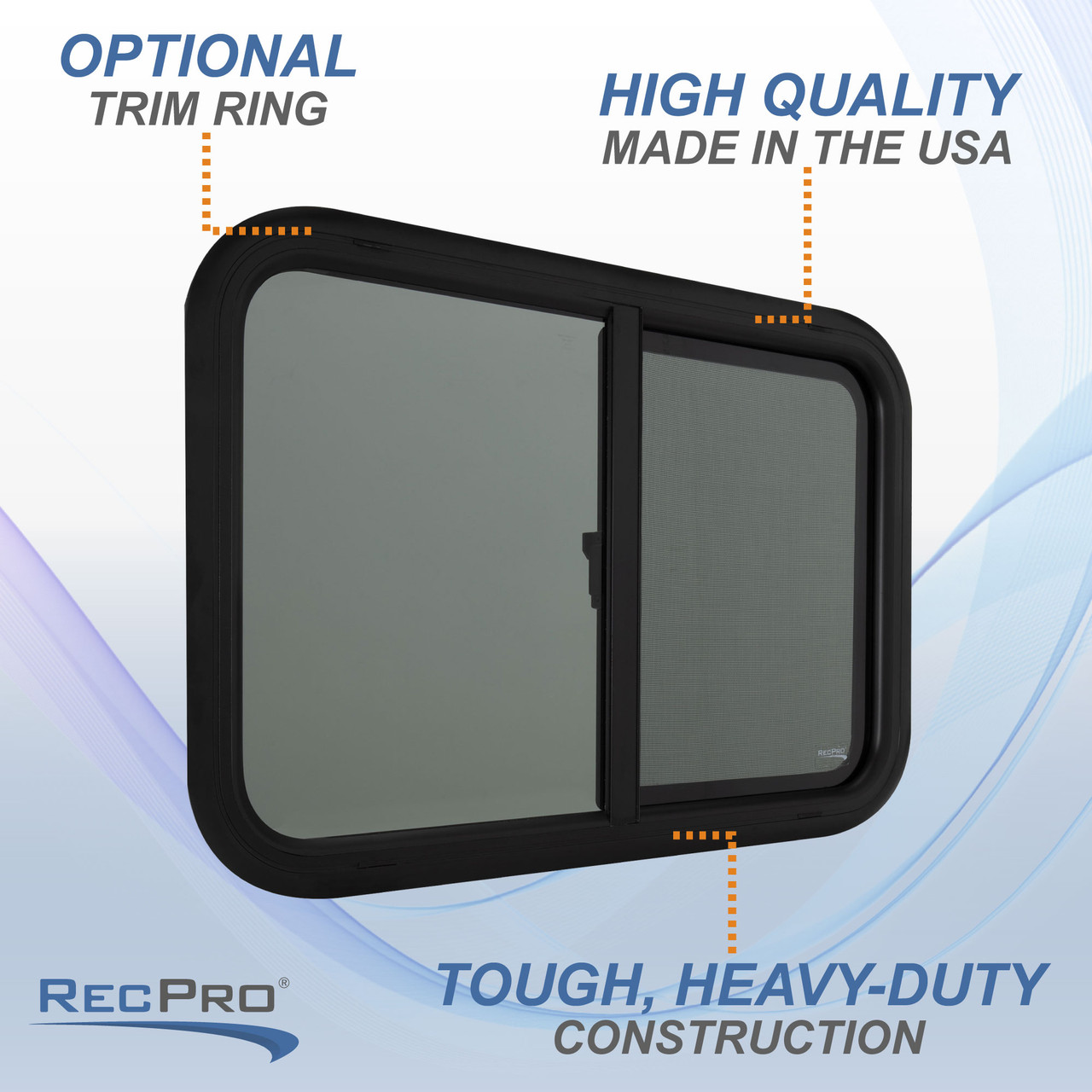 RV Window Teardrop 42"W x 22"H - RecPro