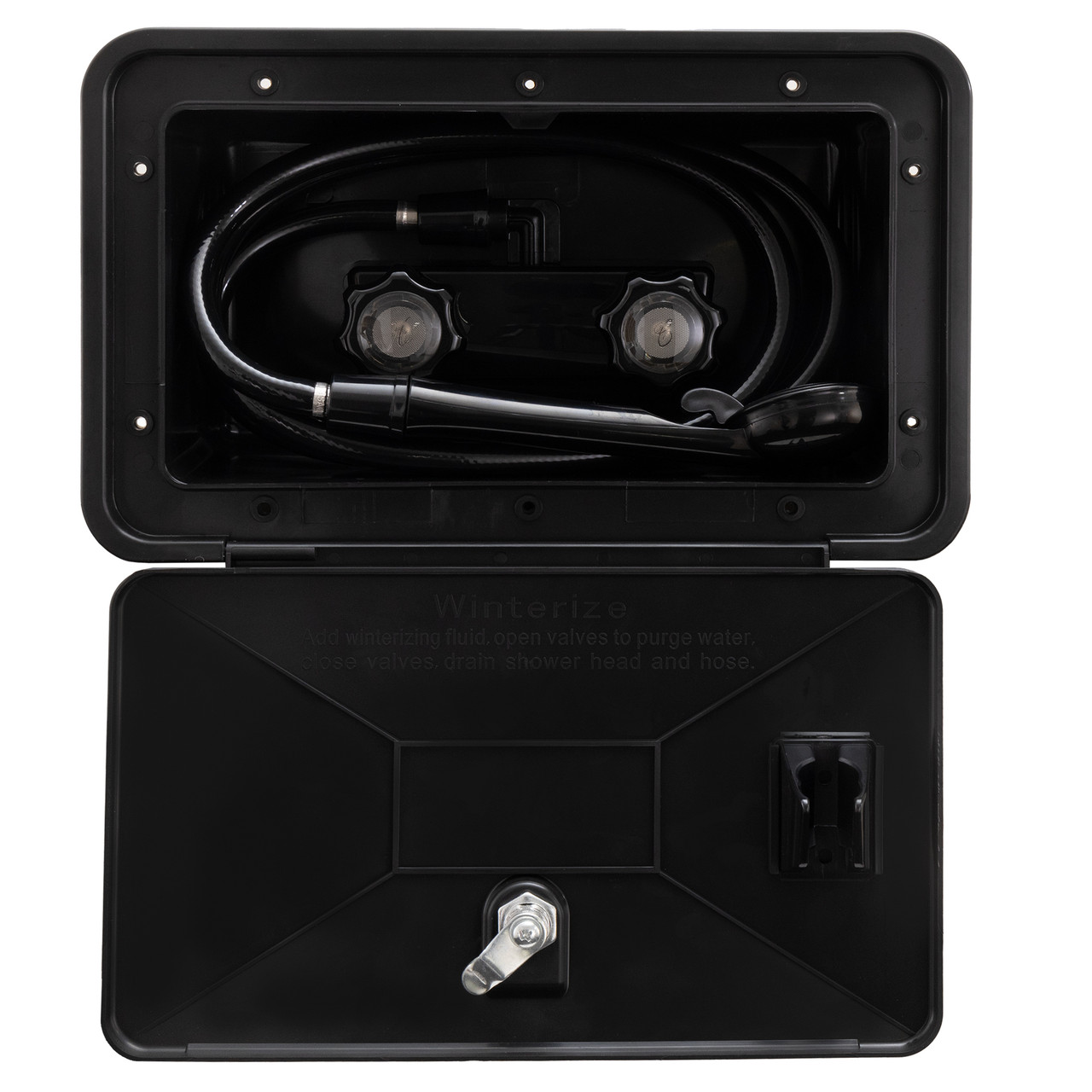 RecPro RV Exterior Shower Box Kit Faucet Hose Camper Trailer Cowboy ...