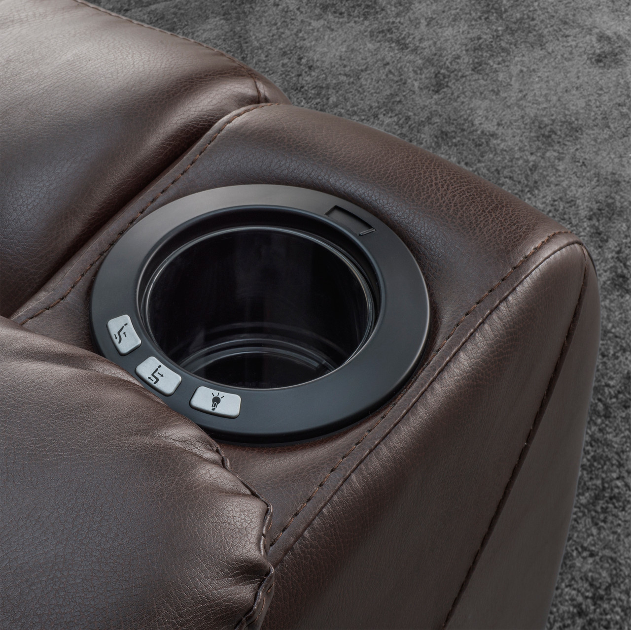 RecPro Charles 70" Powered RV Wall Hugger Recliner Sofa in Ultrafabrics ...