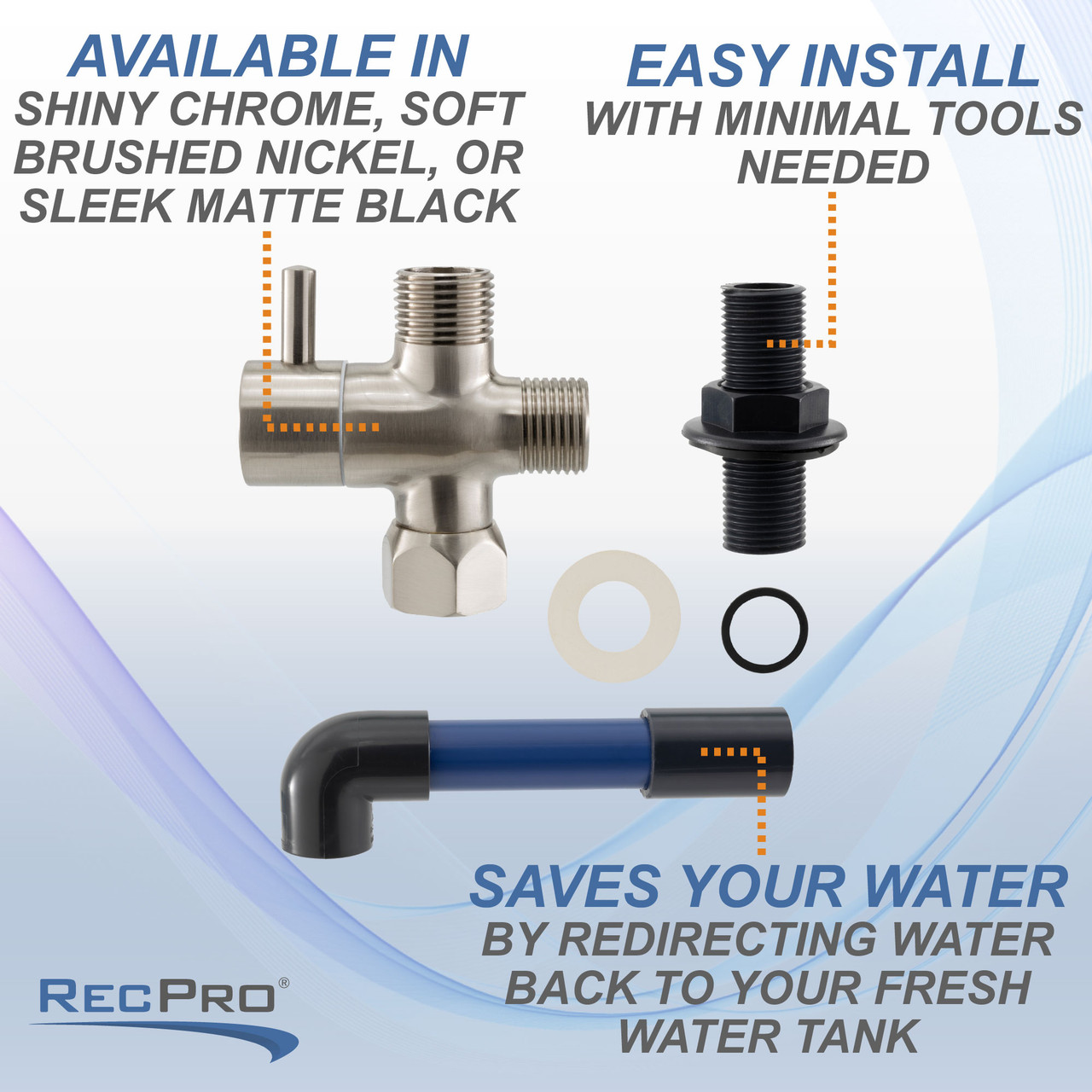 Showermiser RV Water Reclamation System Recirculates Water While Shower ...
