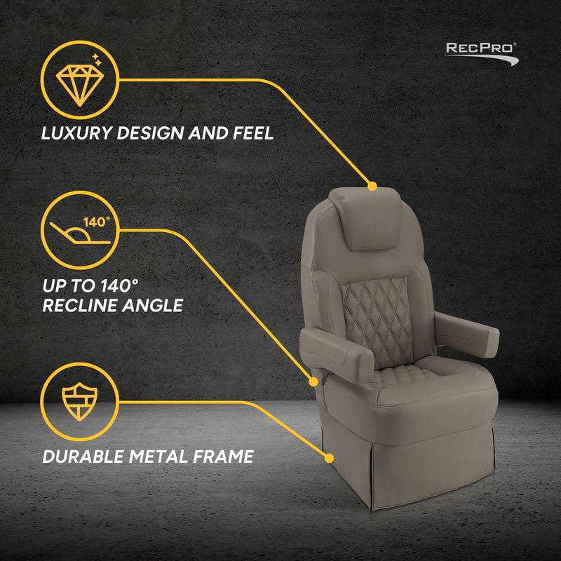 RecPro Nash Driver and Passenger RV Captain's Chair Set in Ultrafabrics ...